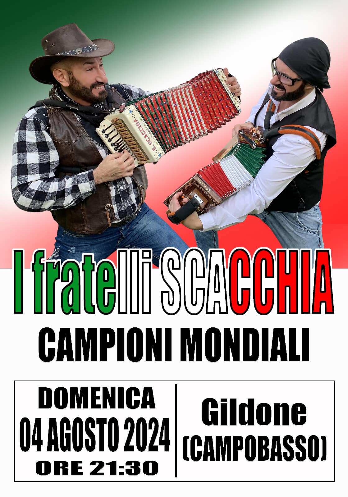 Scacchia Brothers Perform in Gildone - Italy - Accordions Worldwide