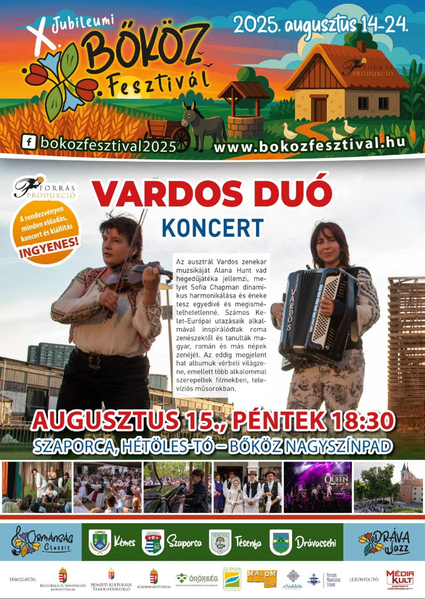 Vardos Duo at Bőköz Festival - Hungary - Accordions Worldwide